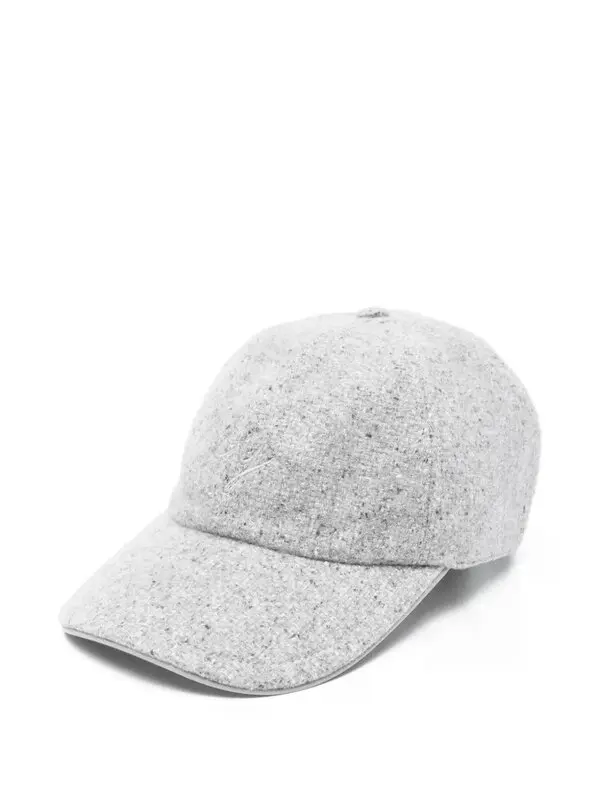 Eleventy Textured Baseball Cap - Grey