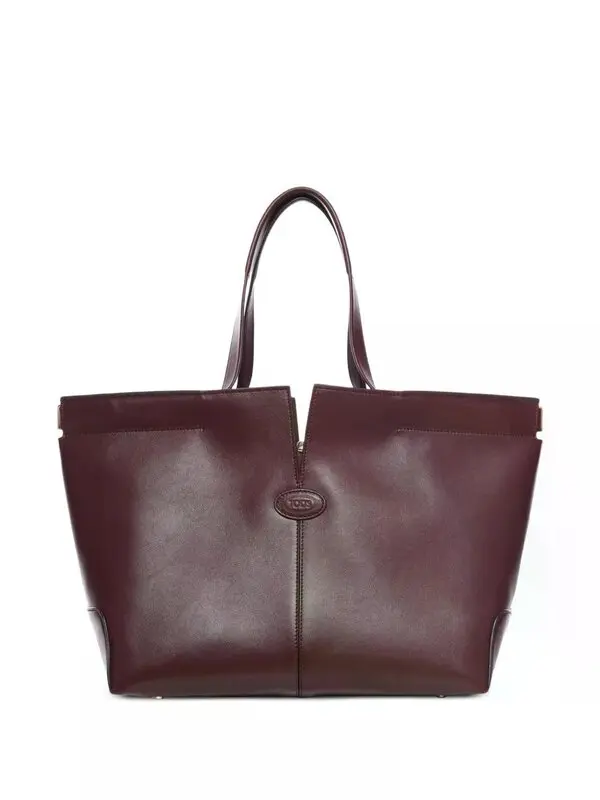 TOD'S Leather Tote Bag - Red