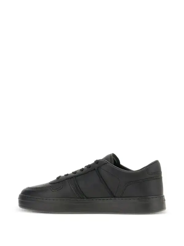 Hogan H668 Leather Lace-up Trainers - Black