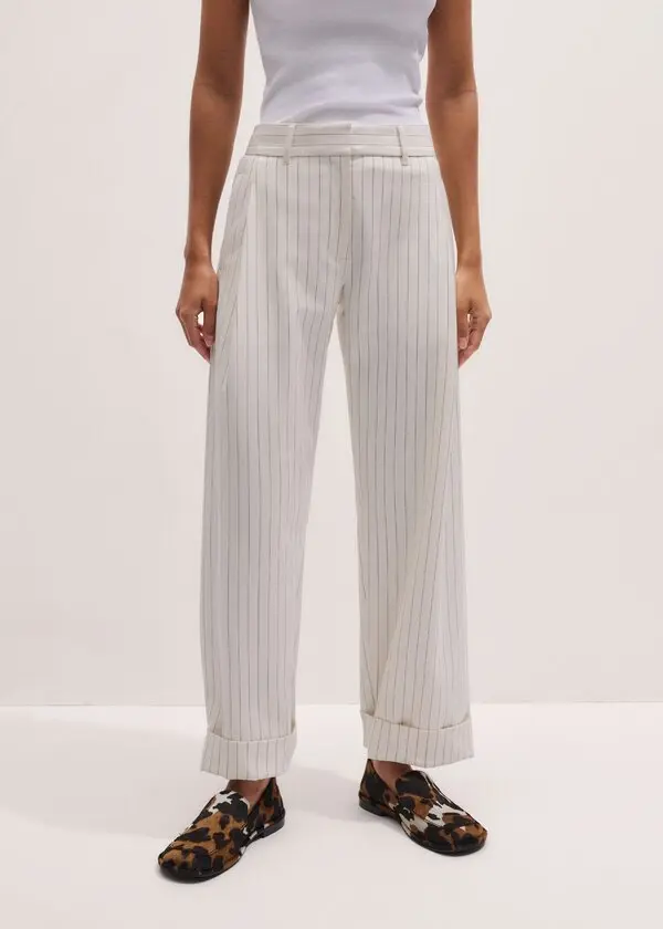 ME+EM Pinstripe Tapered Trouser