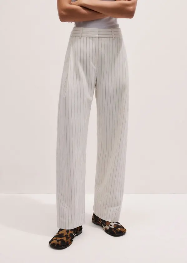 ME+EM Pinstripe Tapered Trouser