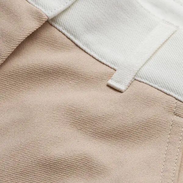 ME+EM Contrast Waist Tapered Chino