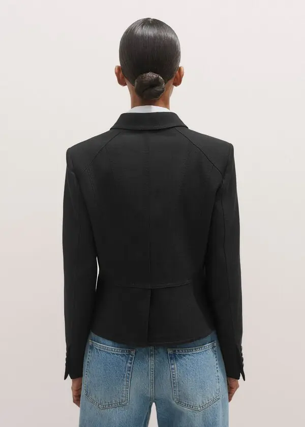 ME+EM Fitted Blazer With Topstitch Detail