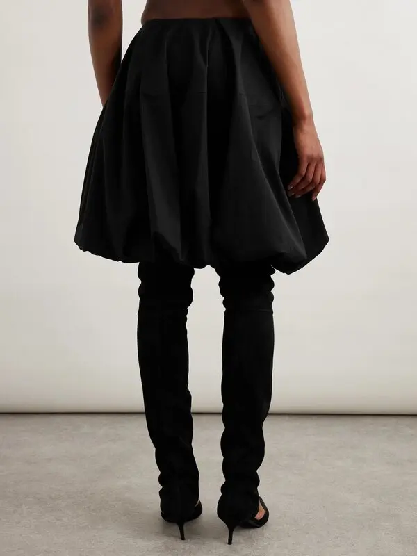 Alaïa Gathered Mini Skirt - Black