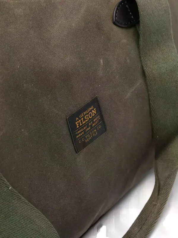 Filson Distressed-finish Cotton Holdall - Green