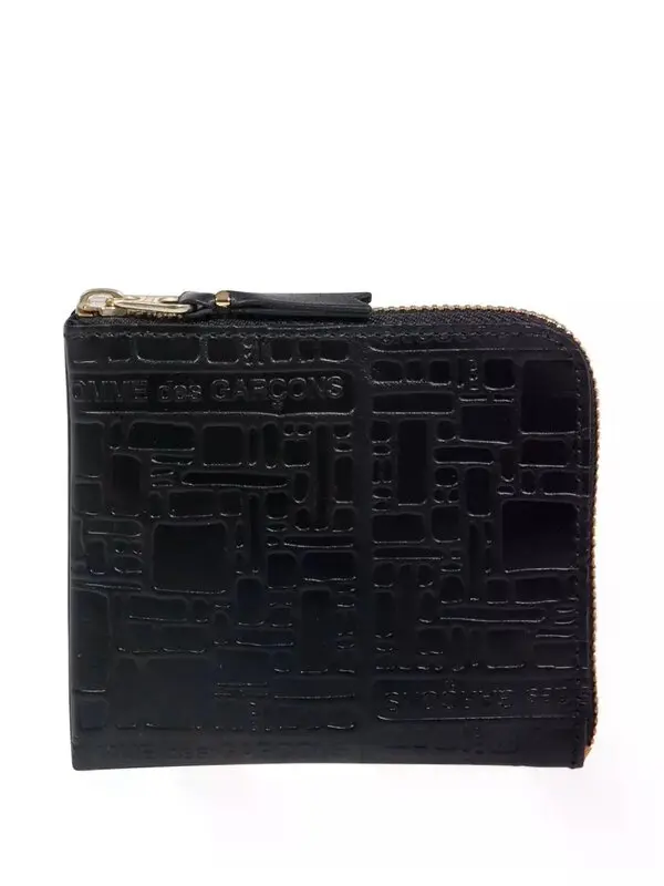 Comme Des Garçons Leather Zip Wallet - Black