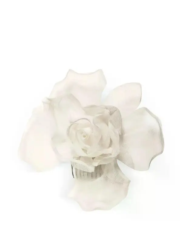 Jennifer Behr Silver Floral Hair Comb Jennifer Behr | Accessories | Jennifer Behr Silver Floral  main image 4