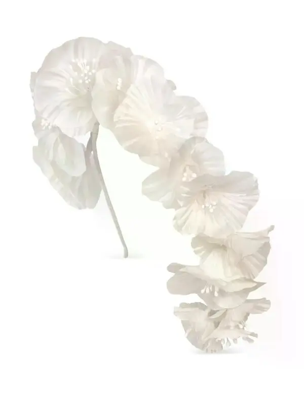 JENNIFER BEHR Floral-motif Headband - White