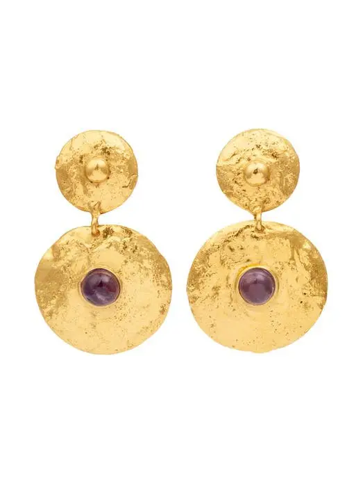 Sylvia Toledano Venus Clip-on Earrings - Amethyst