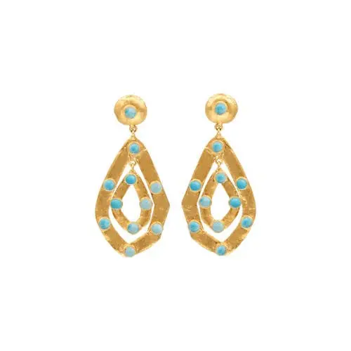 Sylvia Toledano Ava Clip-on Earrings - Larimar