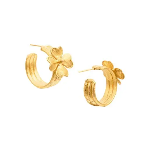 Sylvia Toledano Lucky Love Hoop Earrings - Gold