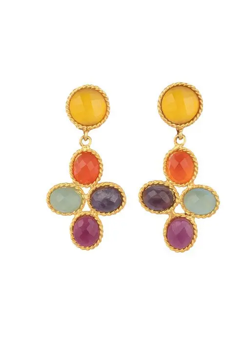 Sylvia Toledano Bloom Clip-on Earrings - Multi