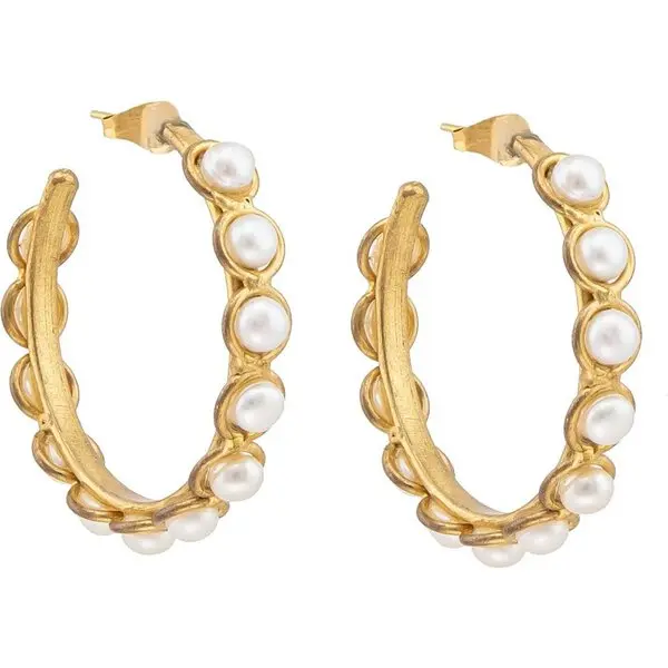 Sylvia Toledano Candies Hoop Earrings - White