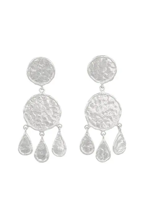 Sylvia Toledano Swanee Clip-on Earrings - Silver