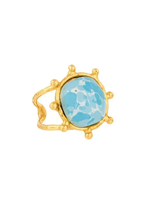 Sylvia Toledano Coussin Ring - Blue