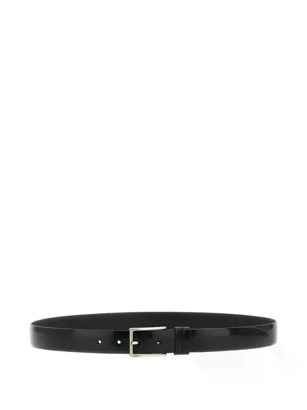ZERBINI CLAUDIO Leather Belt - Black