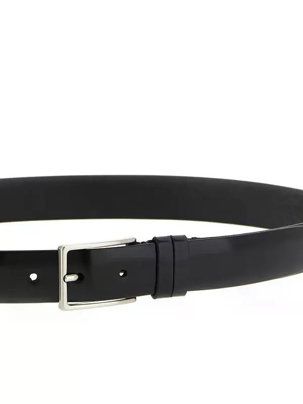 ZERBINI CLAUDIO Leather Belt - Black