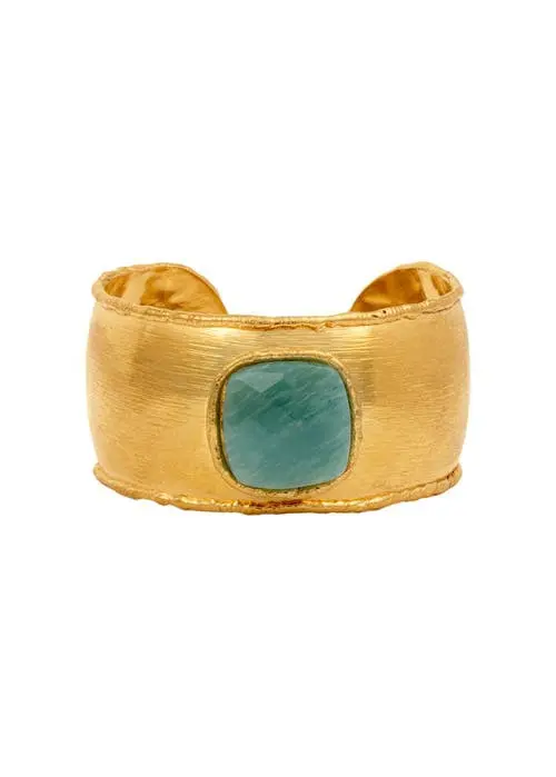 Sylvia Toledano Mirage Cuff - Gold/green