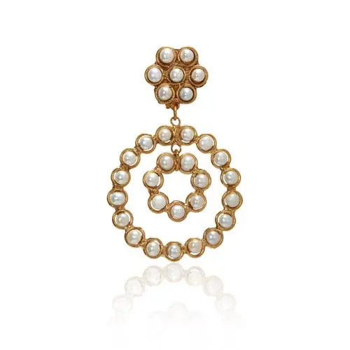Sylvia Toledano Happy Flower Clip Earrings - White