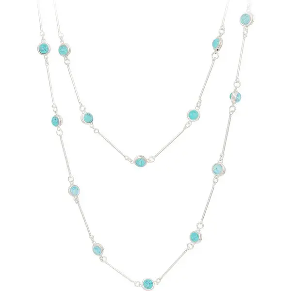 Sylvia Toledano Gold Plated Brass "candies" Layered Necklace With -stone Bezel Setting - Silver