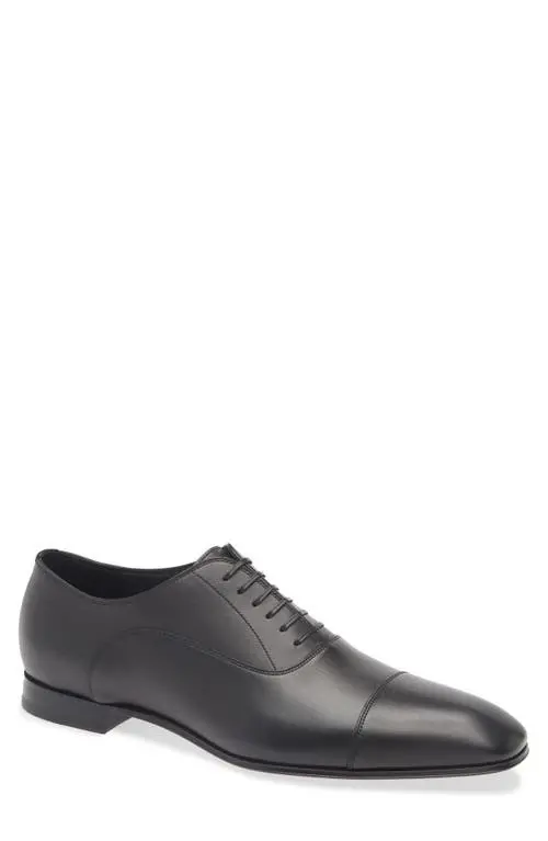 BOSS Quillon Leather Oxford - Black