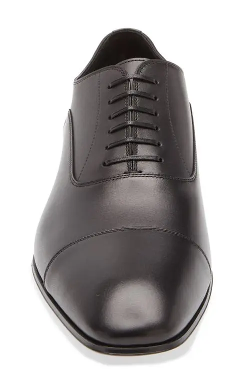 BOSS Quillon Leather Oxford - Black