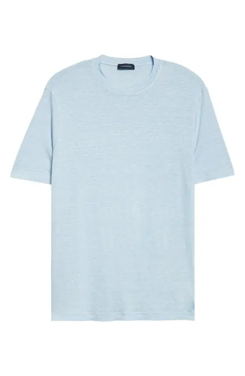 Thom Sweeney Linen Stretch Jersey T-shirt - Sky Blue
