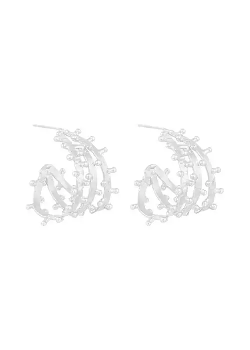 Sylvia Toledano Hoop Earrings - Silver