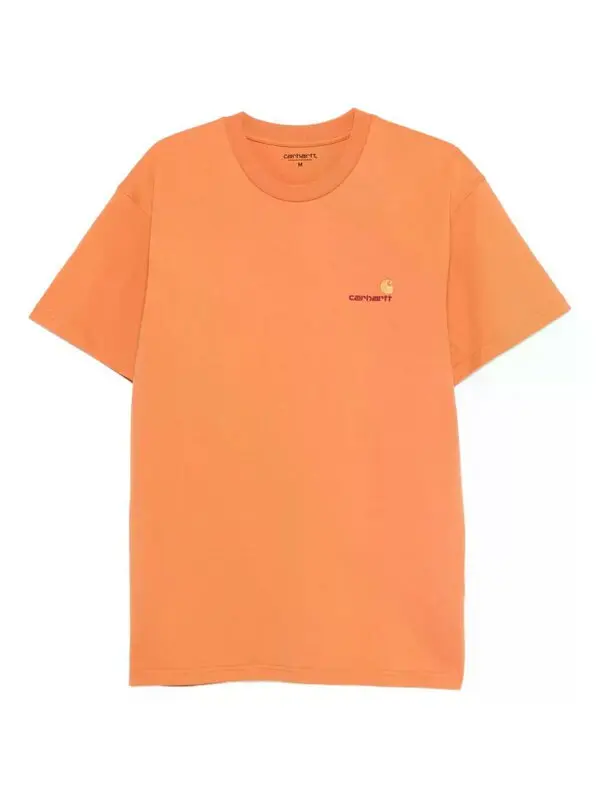 Carhartt Work In Progress Logo-embroidered T-shirt - Orange