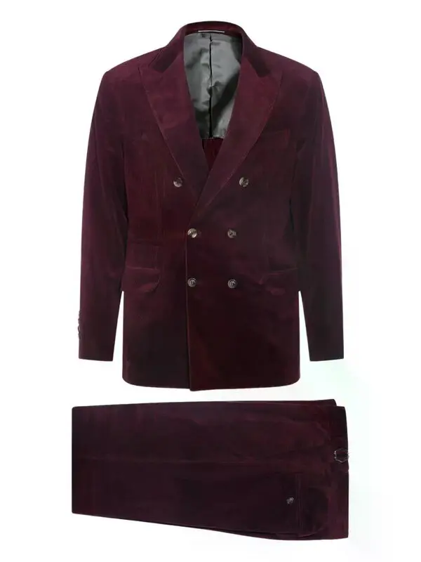 Brunello Cucinelli Corduroy Double-breasted Suit