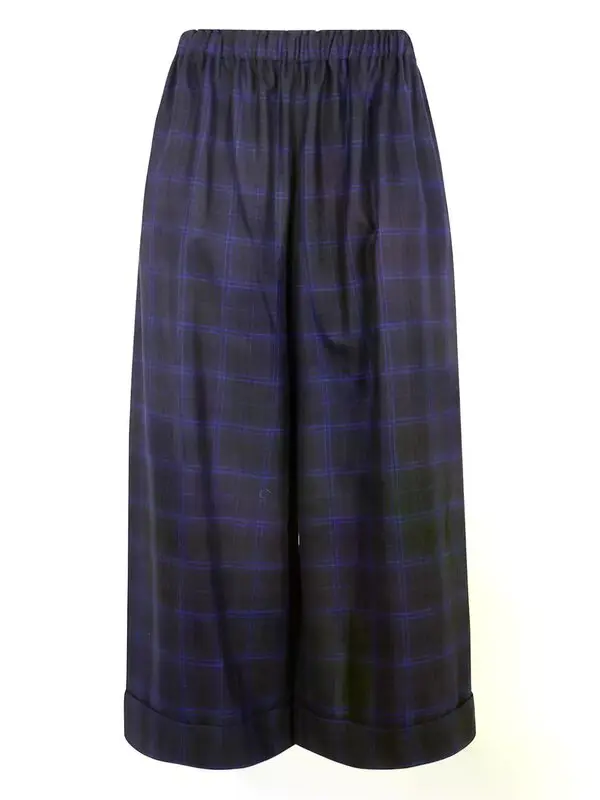 DANIELA GREGIS Tartan Cropped Trousers