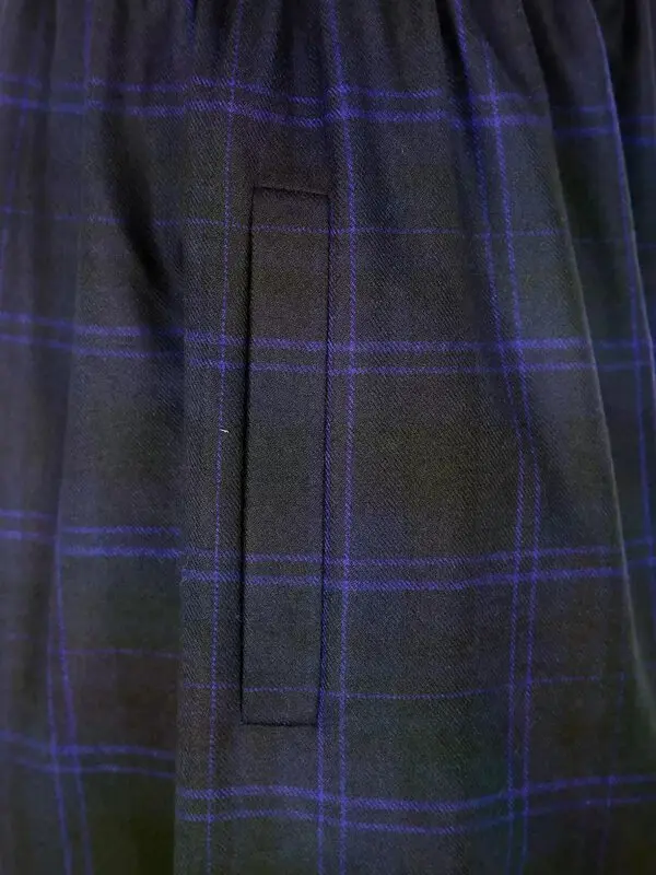DANIELA GREGIS Tartan Cropped Trousers