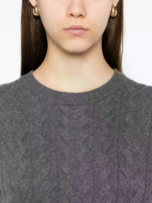 Max Mara Cable Knit Cropped Top