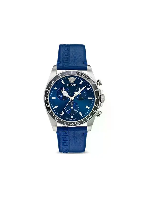 Versace Greca Chrono 43mm - Blue