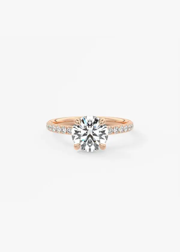 FRANK DARLING Royale Classic Pavé Round Ring - Yellow Gold