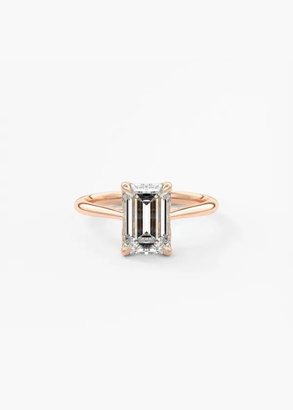 FRANK DARLING Cathedral Royale Emerald Cut Ring - Yellow Gold