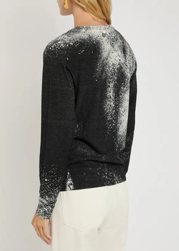 High Amuse Printed Rayon-blend Top