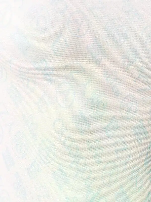 Aries Monogram Long-sleeved Tulle Top