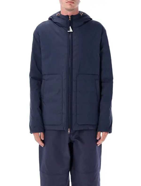 Moncler Caracara Short Down Jacket - Navy Blue