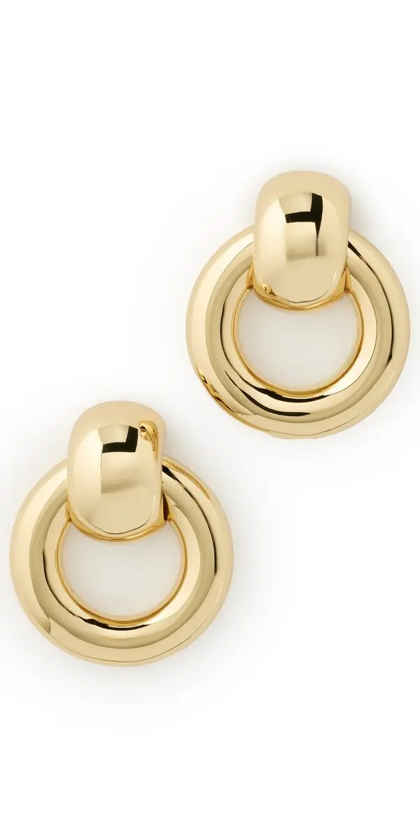 Jenny Bird Mega Faye Knockers Earrings - High Polish Gold