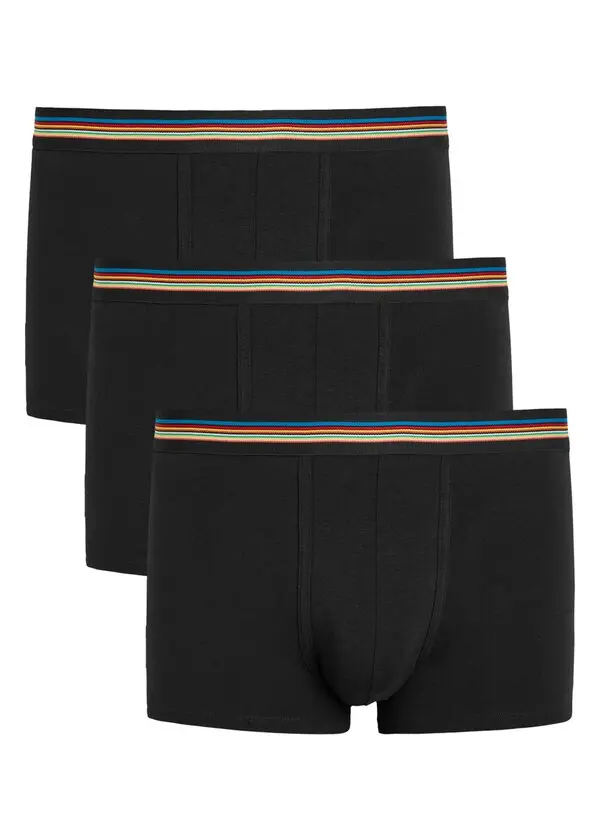 Paul Smith Stretch-cotton Trunks - Black