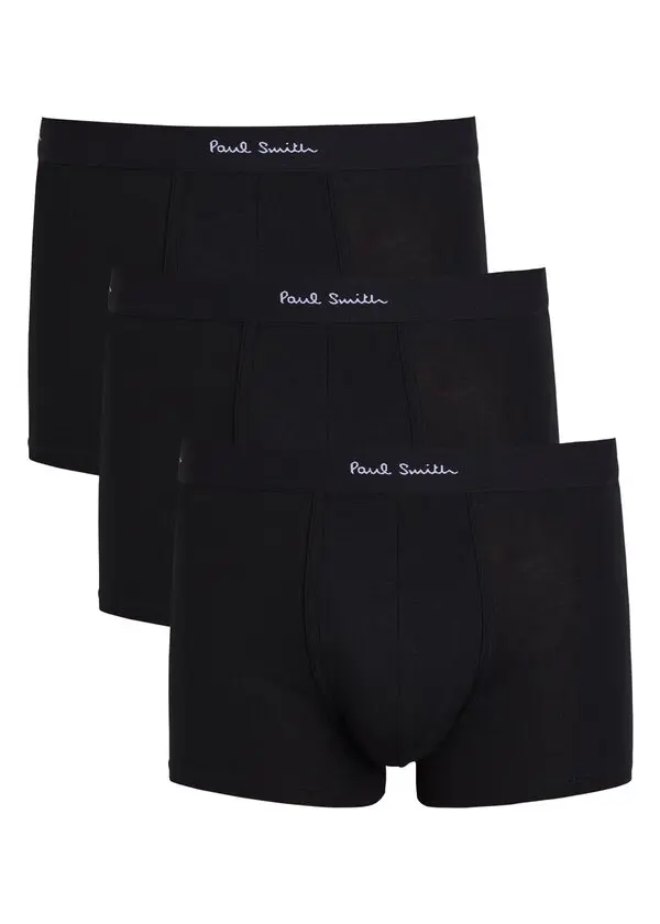 Paul Smith Stretch-cotton Trunks - Black