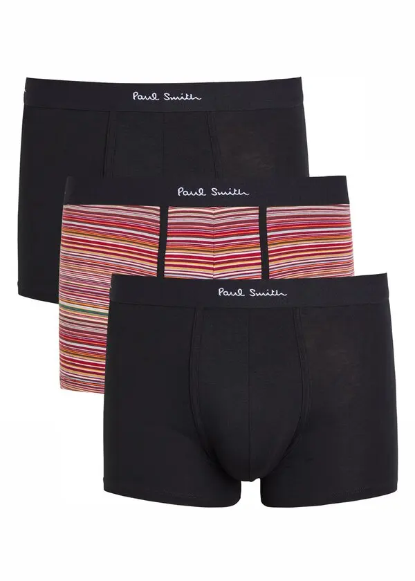 Paul Smith Stretch-cotton Trunks - Black