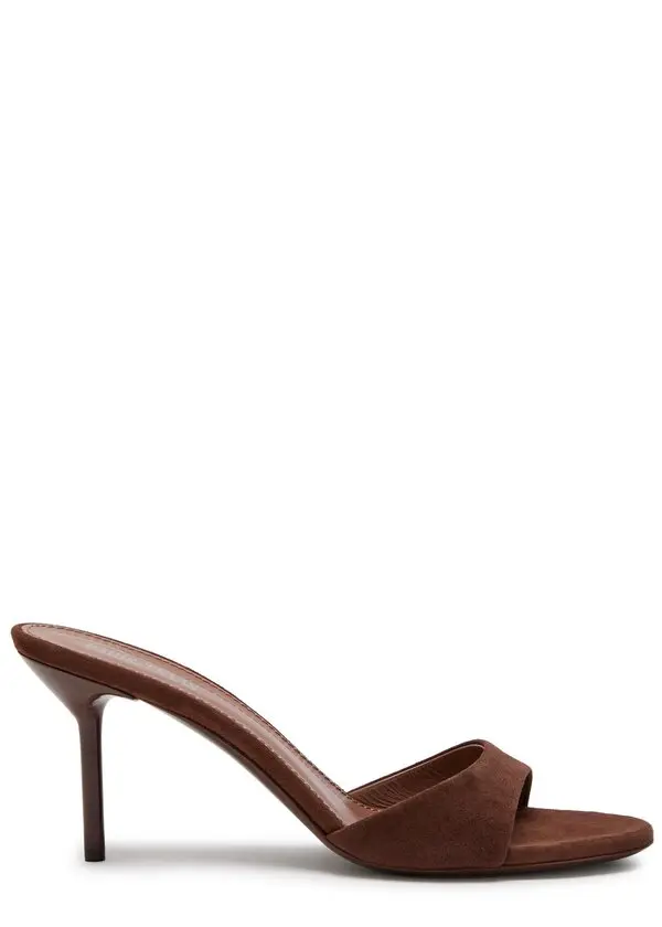 Paris Texas Lidia 70 Suede Mules - Brown