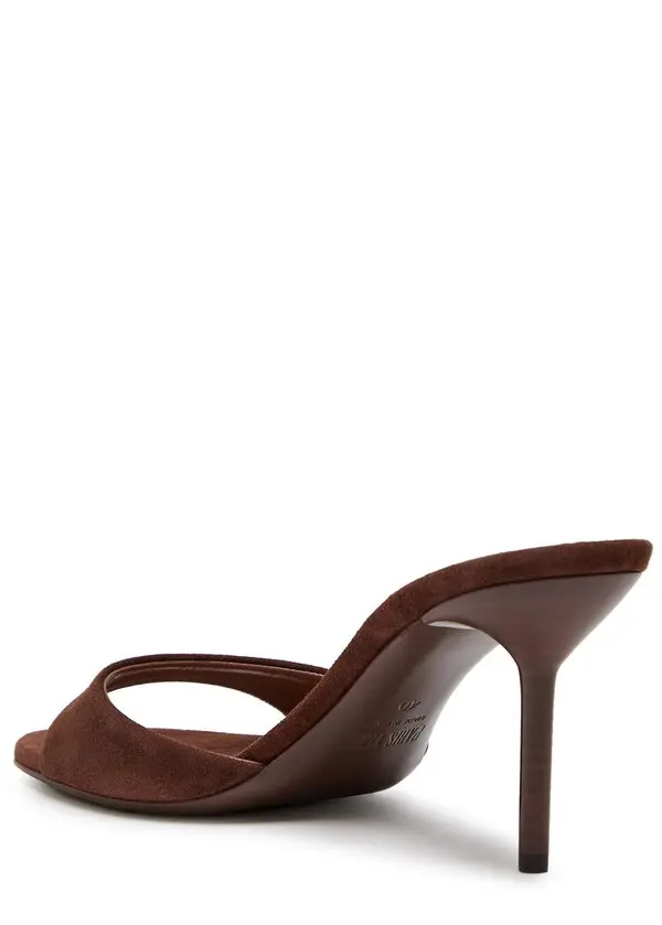 Paris Texas Lidia 70 Suede Mules - Brown