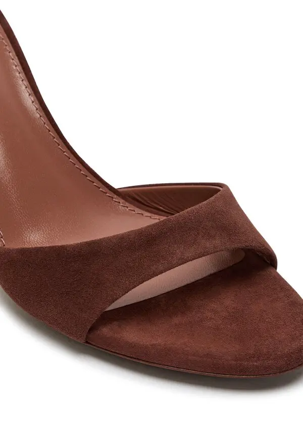 Paris Texas Lidia 70 Suede Mules - Brown