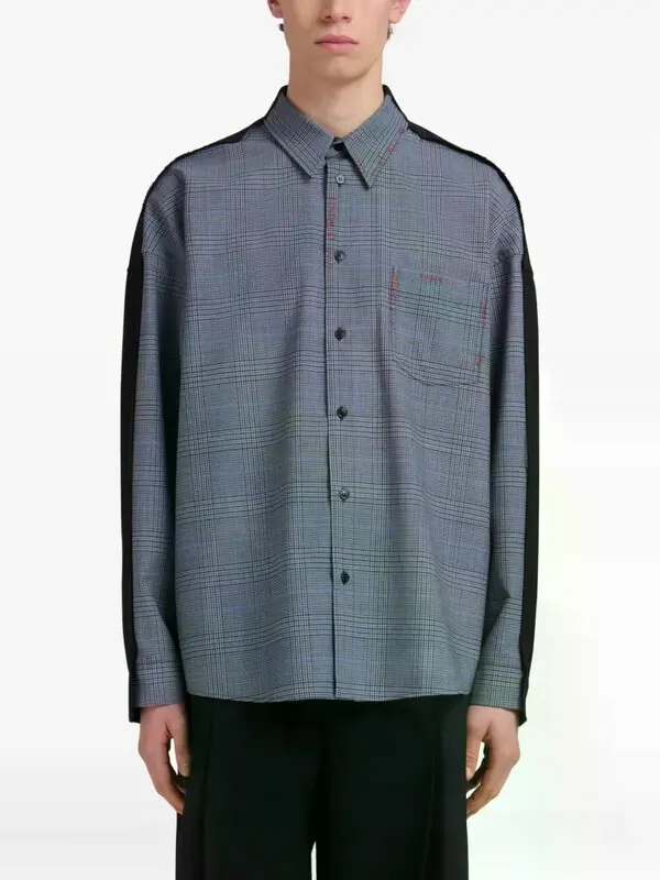 Marni Check-patterned Long-sleeve Shirt
