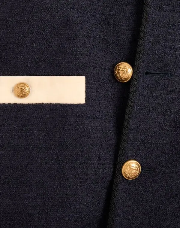 Valentino Garavani Cotton Tweed Bomber Jacket