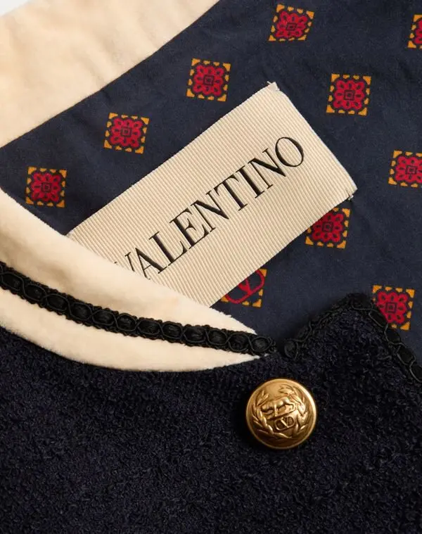 Valentino Garavani Cotton Tweed Bomber Jacket