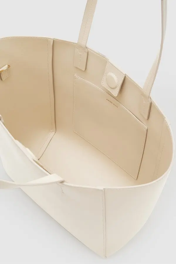 ANINE BING Small Elly Tote - Bone